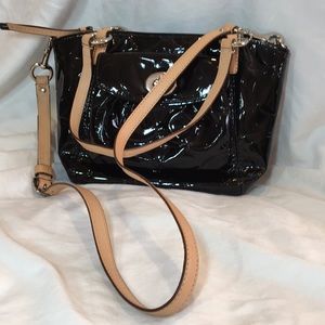 Coach | Bags | Black Patent Leather Coach Mini Bag | Poshmark